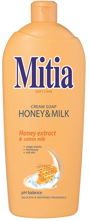 Sapun Lichid cu Lapte si Miere, 1000 ml Mitia - BNB