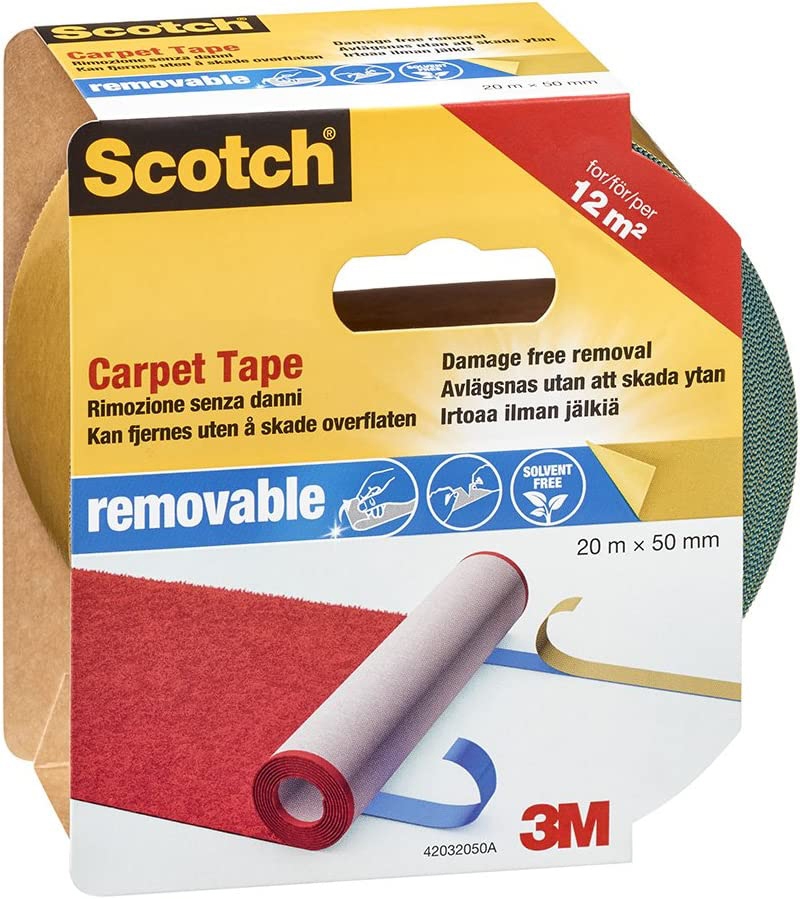 Banda dublu adeziva montare covoare nepermanenta Scotch, 50 mm x 20 m ...