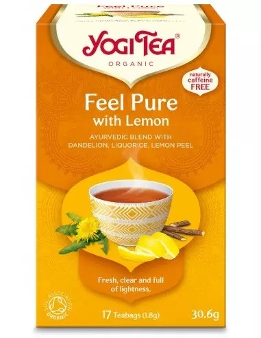 Ceai bio Detox cu lamaie, 17 pliculete 30.6g, Yogi Tea - BNB