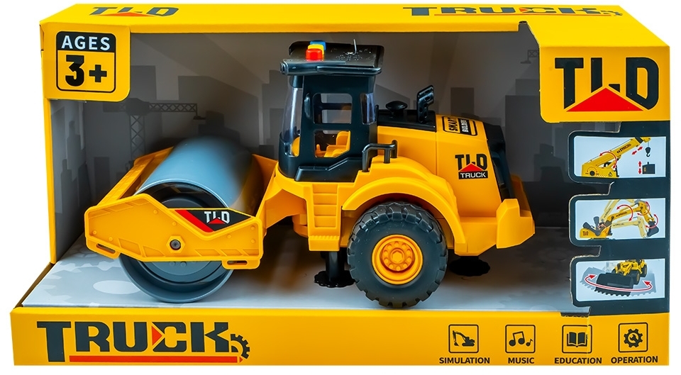 Cilindru compactor galben, cu lumina si sunet - BNB
