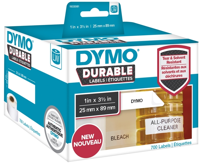 Eticheta in rola pentru Labelwriter 25 x 89 mm plastic alb 700 buc/rola ...