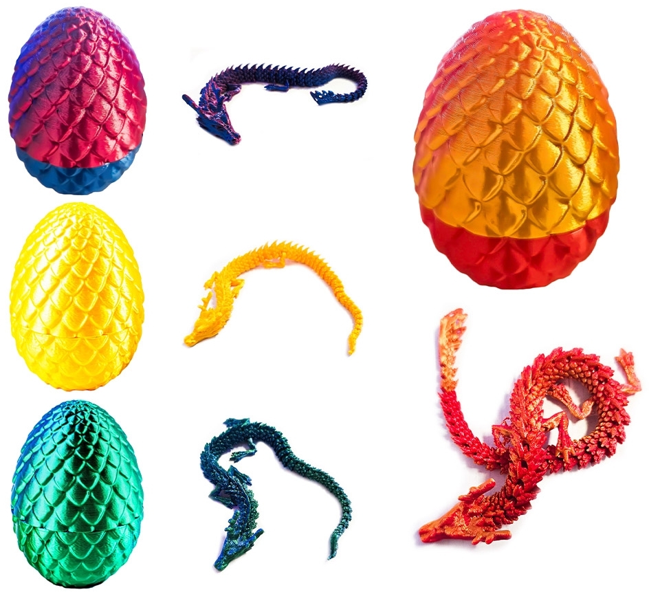 Ou cu dragon de jucarie, diverse culori - BNB